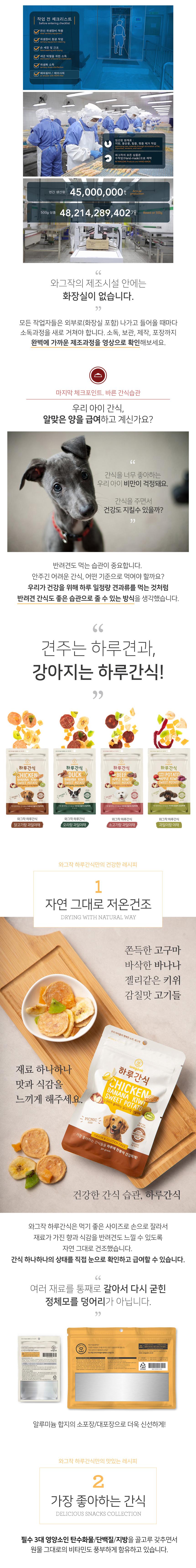 와그작 하루간식 시리즈 4종 택1 30g 14개입 핏펫몰